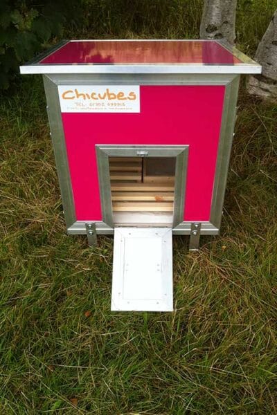 Chicubes Plastic Chicken House for 3 Hens Hot Pink