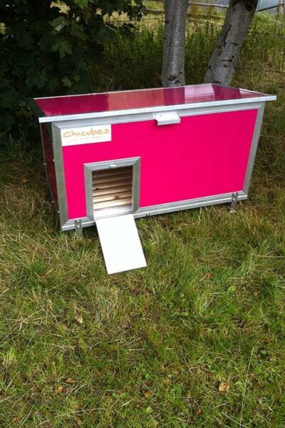 Chicubes Plastic Chicken House for 6 Hens in Hot Pink